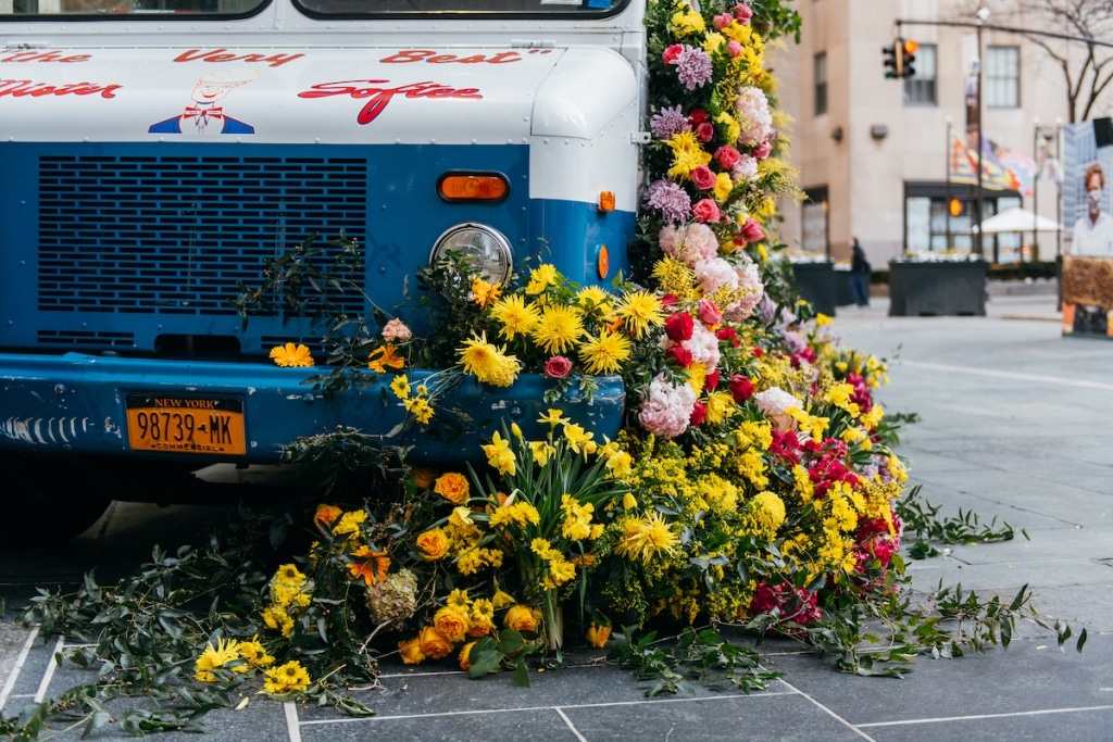 Lewis Miller Flower Flash Gave Love to New Yorkers on Valentine's Day