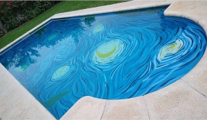 Van Gogh-Inspired Swimming Pool Lets You Swim in the 'Starry Night' Sky