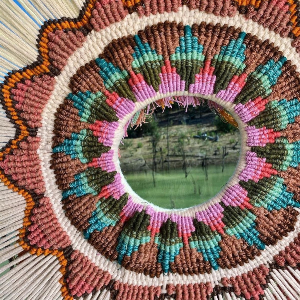 Textile Artist Creates Unconventional Woven Art in Massive Looms