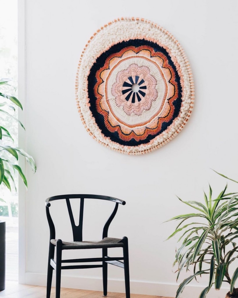 Textile Artist Creates Unconventional Woven Art in Massive Looms