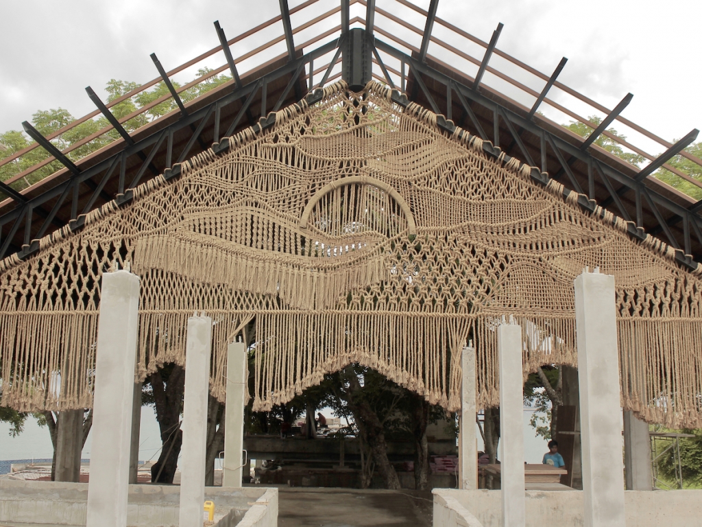 Artist Agnes Hansella Takes Macramé To New Heights In Bali Installation