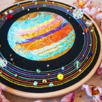 Colorful Embroidery Designs Capture the Beauty of Our Solar System