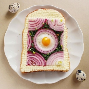 Food Artist Creates Eye-Catching Toast Designs Inspired by Japanese Art