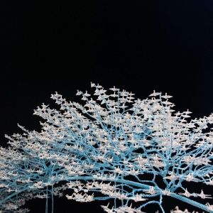 Artist Crafts Delicate Sculptures With Hundreds of Tiny Paper Cranes