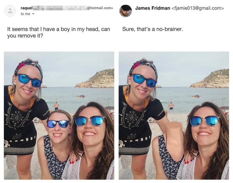 Photoshop Expert Trolls the Internet With His Hilariously Literal Photo ...