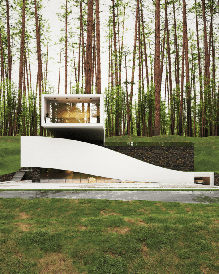Designer Imagines “Landscape House” for the Forests of Switzerland