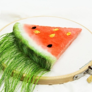 3D Embroidery Designs Look Like Real British Food Items