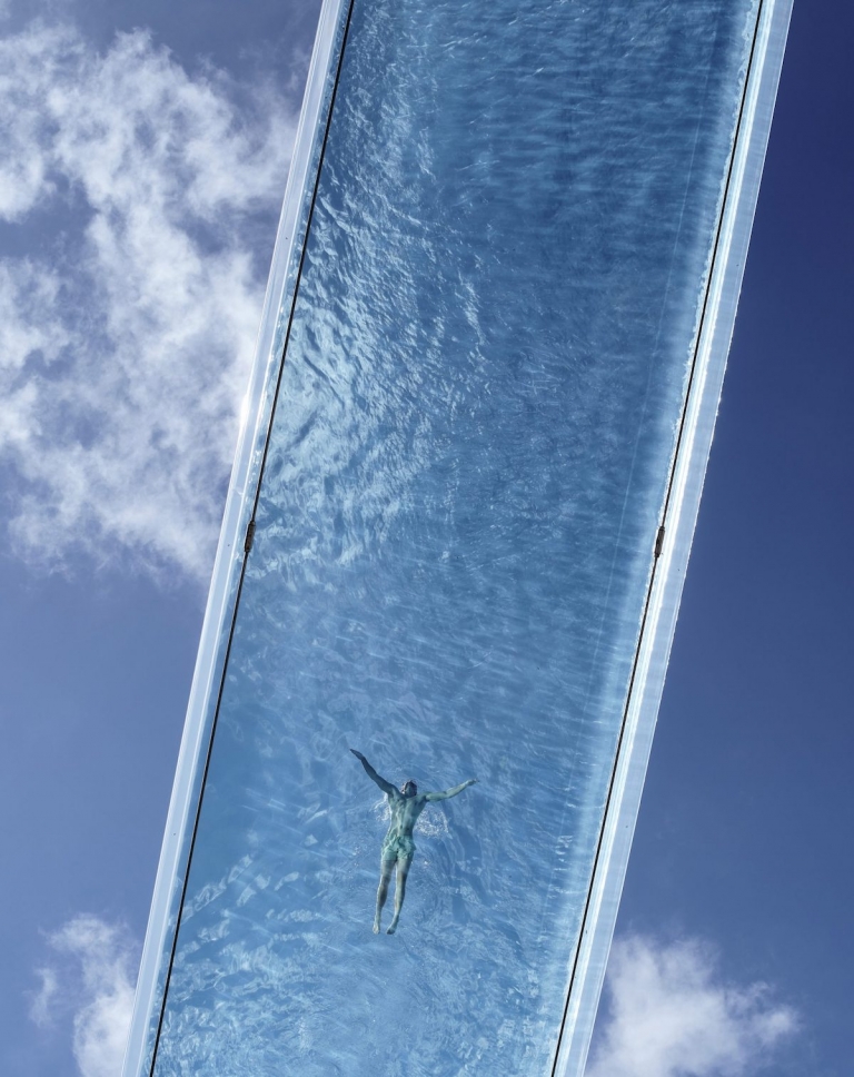 Sky Pool Allows Some Residents To Swim High Above This London Street