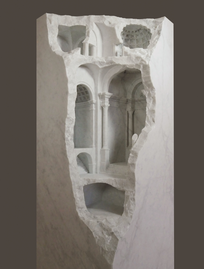Artist’s Awe-Inspiring Architectural Carvings Unearth Ornate Interiors ...
