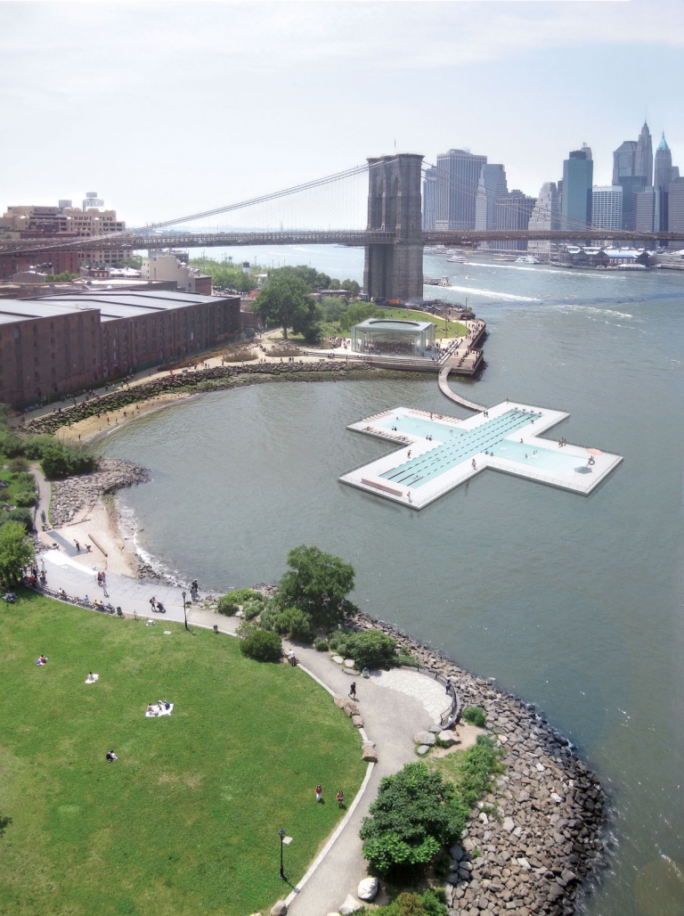 NYC’s Floating Swimming Pool Will Clean 600,000 Gallons of Water Daily