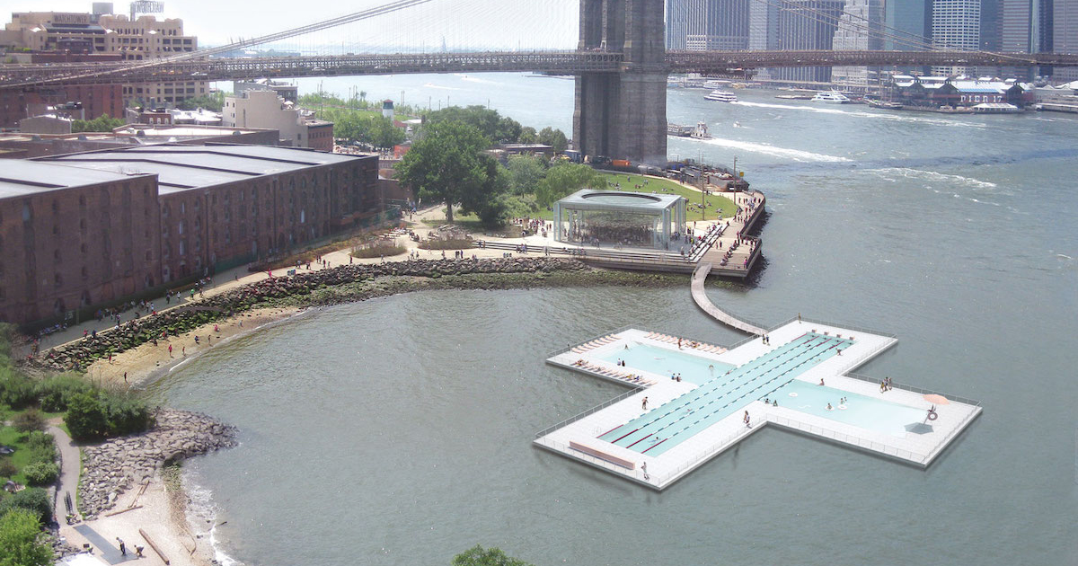 NYC’s Floating Swimming Pool Will Clean 600,000 Gallons of Water Daily