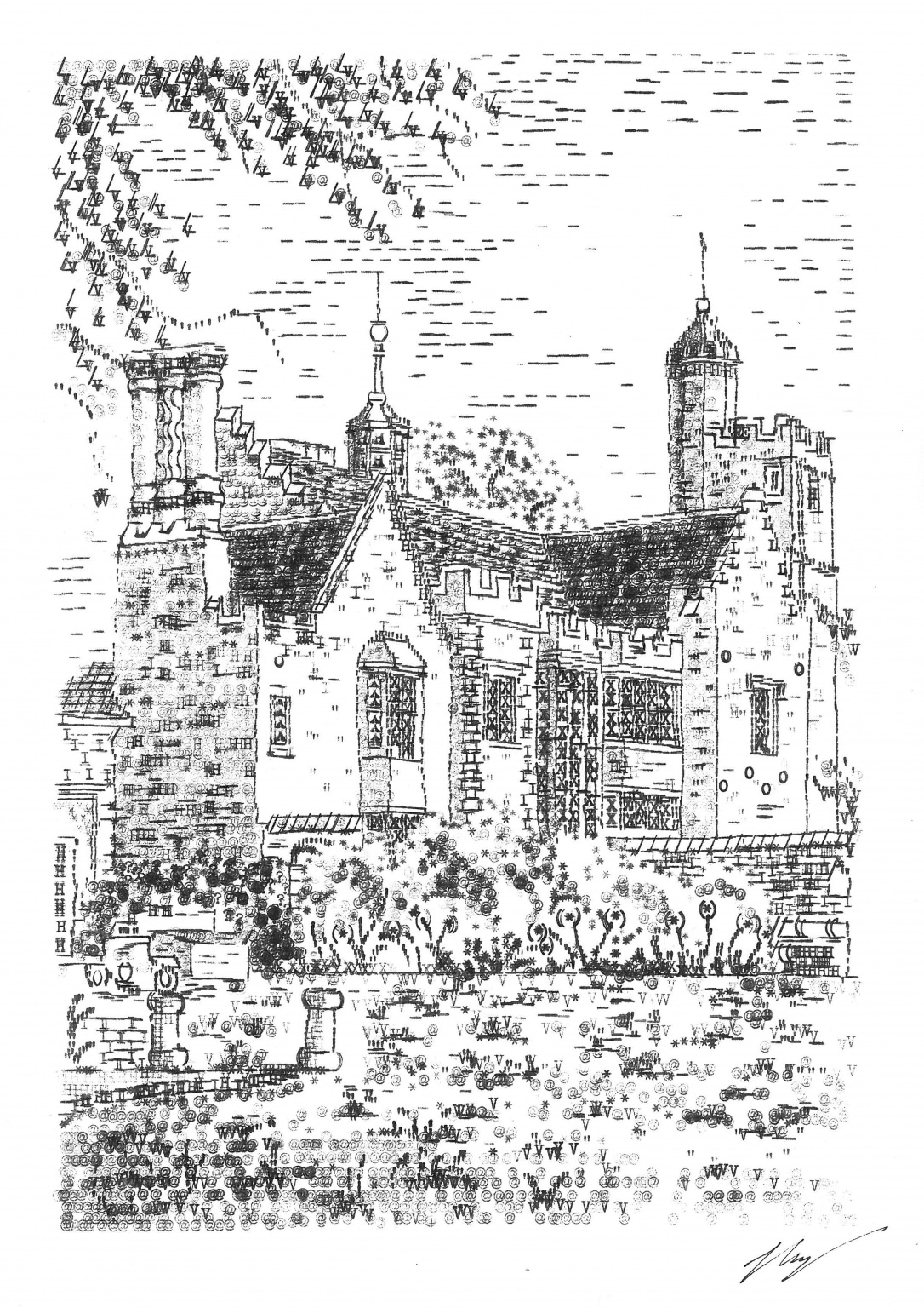 Artist 'Prints' Landscapes and Portraits on Typewriters