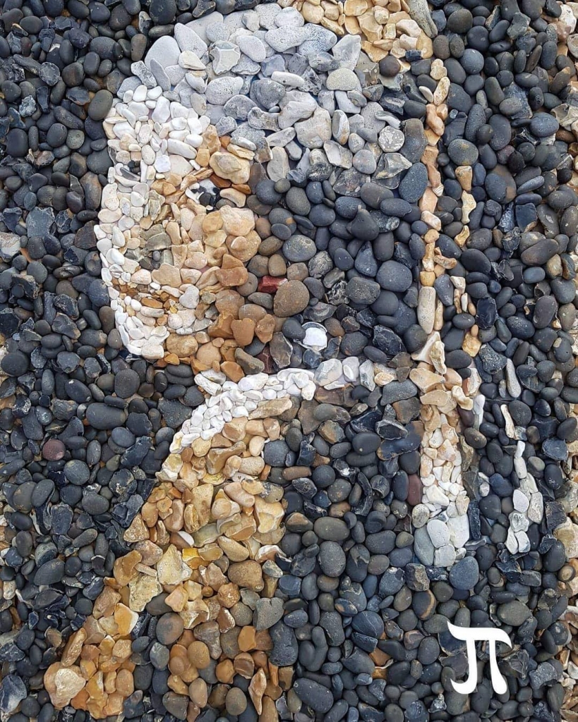 Artist Recreates Famous Works of Art With Colorful Pebbles on the Beach