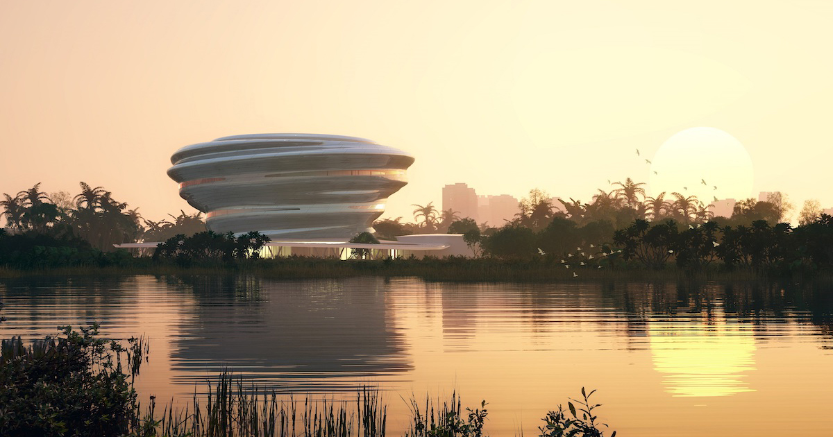 The Hainan Science and Technology Museum Looks Like a Floating Cloud