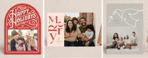 Stylish Photo Christmas Cards to Celebrate the Holiday Season