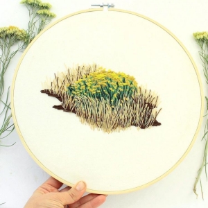 Artist Captures Beautiful Colorado Landscapes in Abstract Embroidery