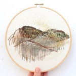 Artist Captures Beautiful Colorado Landscapes in Abstract Embroidery