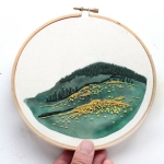 Artist Captures Beautiful Colorado Landscapes in Abstract Embroidery