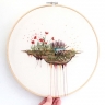Artist Captures Beautiful Colorado Landscapes in Abstract Embroidery