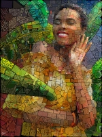This Stunning Series of Mosaic Portraits is Inspired by African Culture