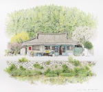South Korean Artist Chronicles Drawings of Small Corner Shop Buildings