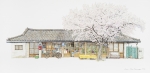 South Korean Artist Chronicles Drawings of Small Corner Shop Buildings