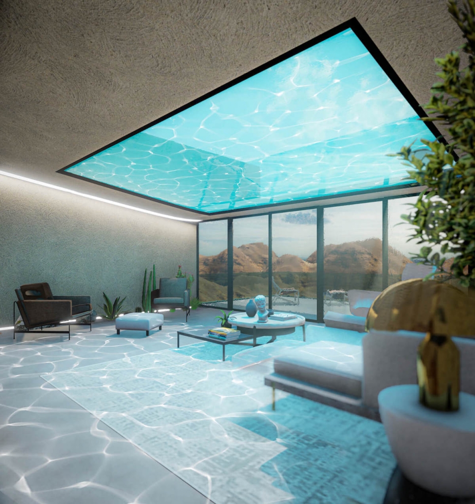 Daring ‘Oasis House’ Concept Has a Massive Pool Perched on a Desert ...