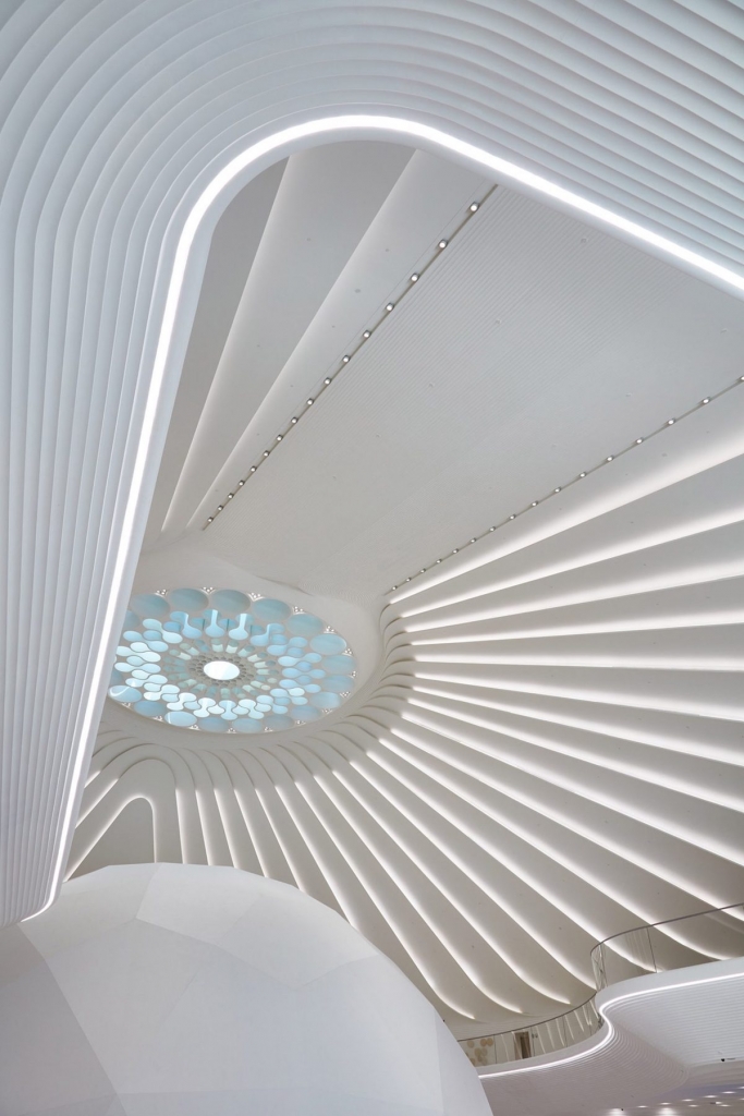 Futuristic Pavilion Inspired by the Wings of a Falcon Designed for the ...