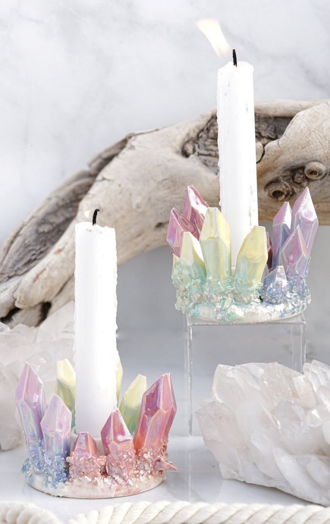 Colorful Ceramics Look Like They Have Real Crystals Growing From Their ...
