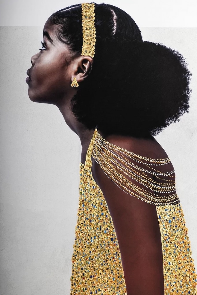 Artist Embellishes Intimate Portraits With Gold and Semi-Precious Stones