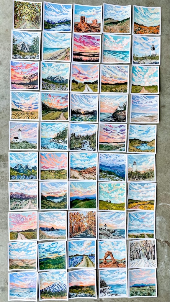 Artist Paints 50 Landscape Paintings Capturing the Natural Beauty of ...