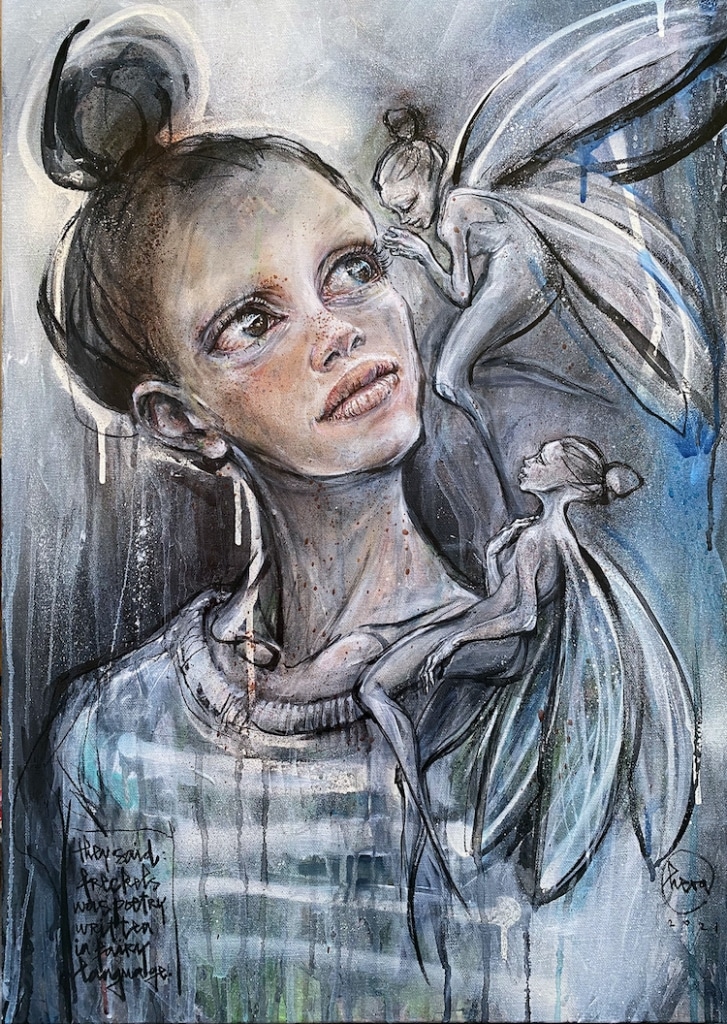 Mixed Media Art by Hera Combines Graffiti With Poetry