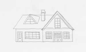 Learn How to Draw a House Step by Step