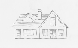 Learn How to Draw a House Step by Step
