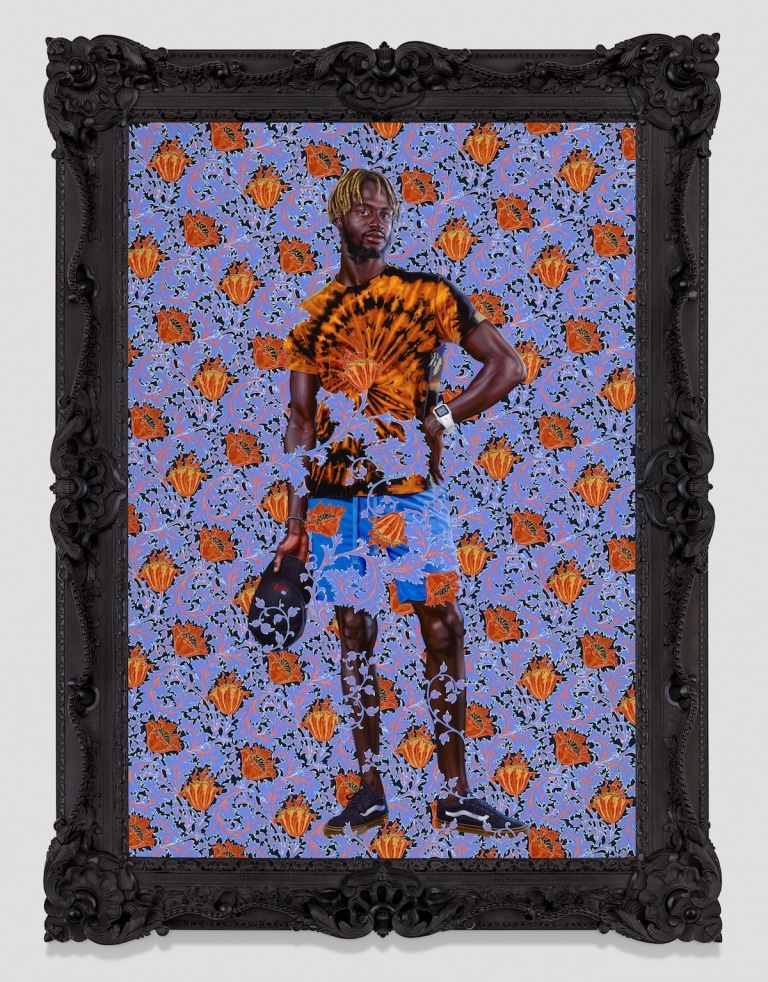 Kehinde Wiley's Contemporary Portrait Challenges the "The Blue Boy"