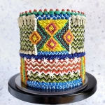 Beautiful Buttercream Cake Art Is Inspired by Textiles and Crafts