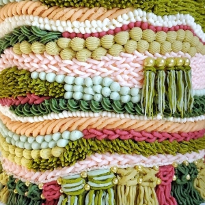 Beautiful Buttercream Cake Art Is Inspired by Textiles and Crafts