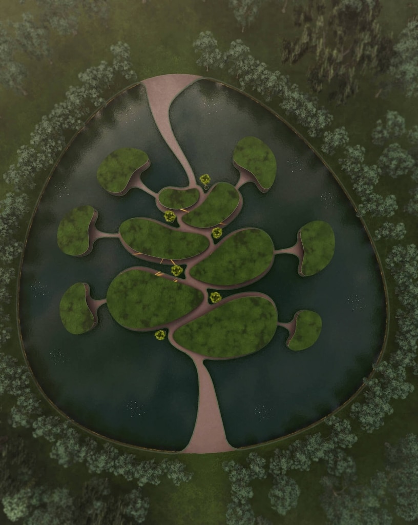Architect Designs Floating “Tree of Life” Complex in Florida