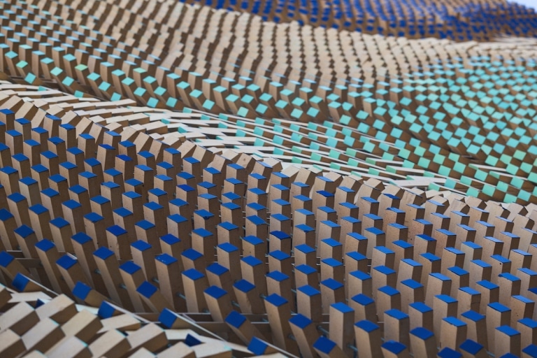 Architect Designs a Parametric Brick Screen for an Office Building