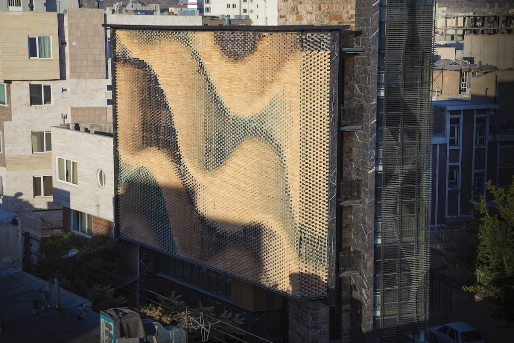 Architect Designs a Parametric Brick Screen for an Office Building