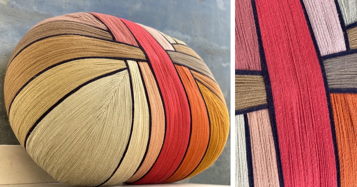 Artist Interlaces Colorful Woolen Yarn to Create Mesmerizing Objects