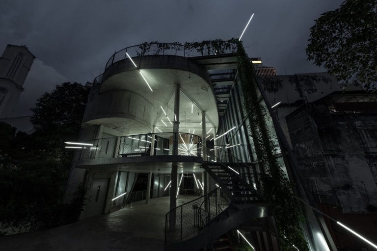Stunning Light Installation Looks Like a Starburst Has Suddenly Formed