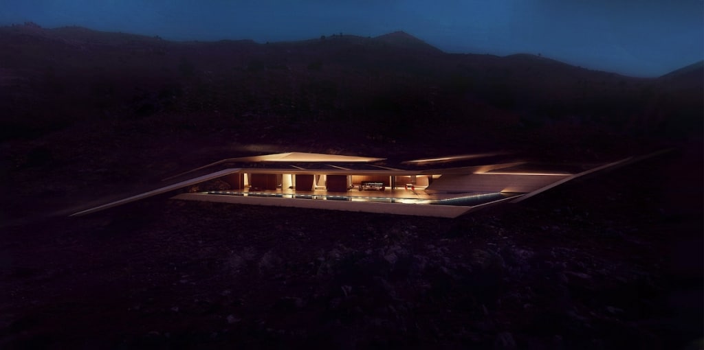 Designers Create Angular “Casa Katana” Inspired by Japanese Sword