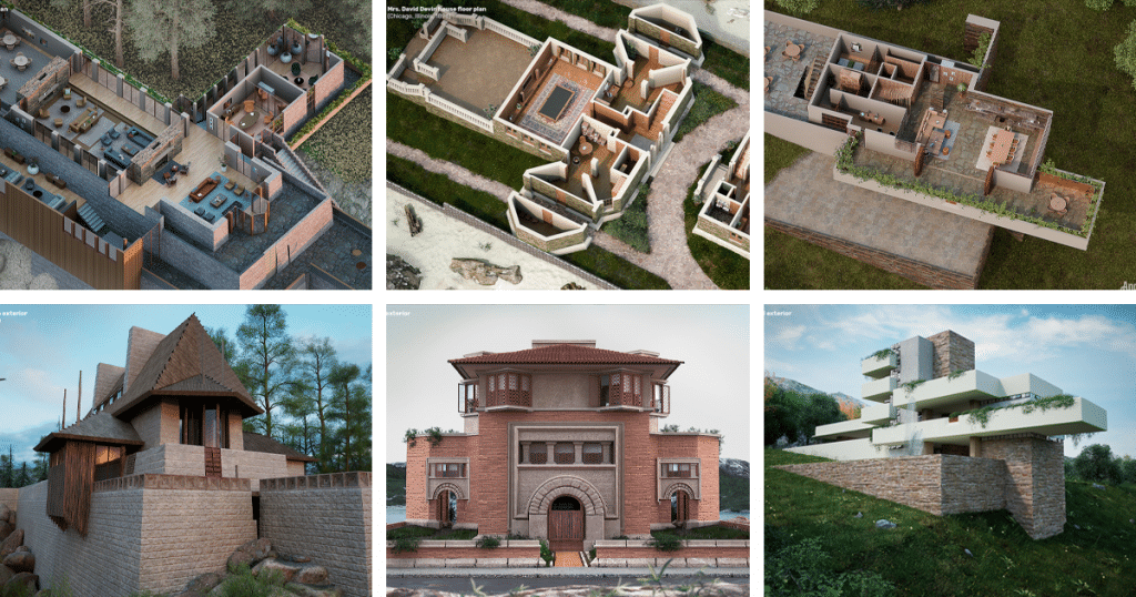 Three of Frank Lloyd Wright’s Unbuilt Projects Are Brought to Life