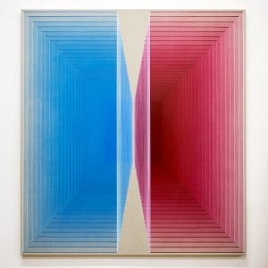 Planes of Color Look Like They're Protruding From the Canvas