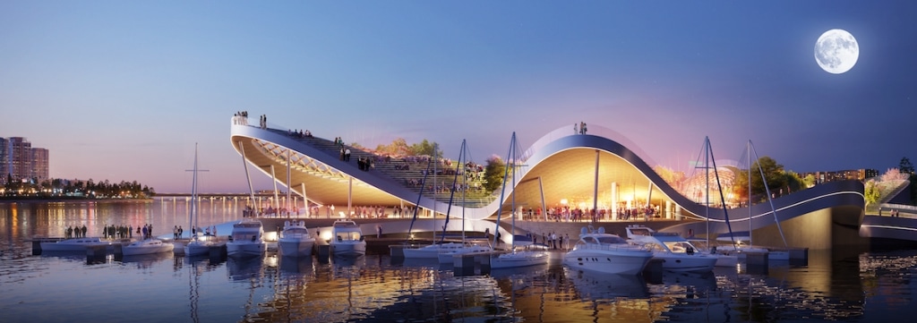 The Leaf Is an Undulating Floating Park Planned for Seoul’s Han River