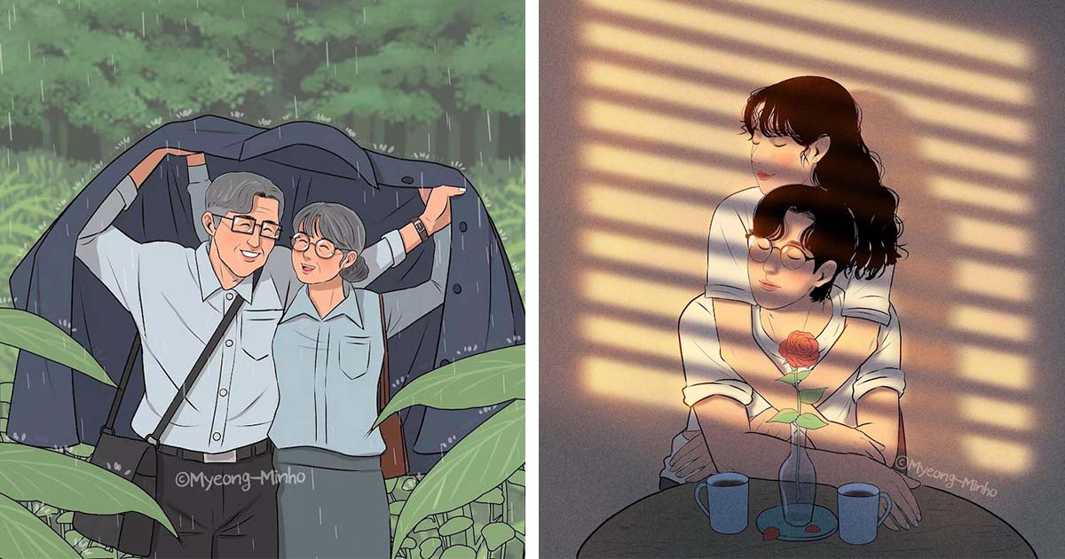 Charming Illustrations Capture the Joy of True Love