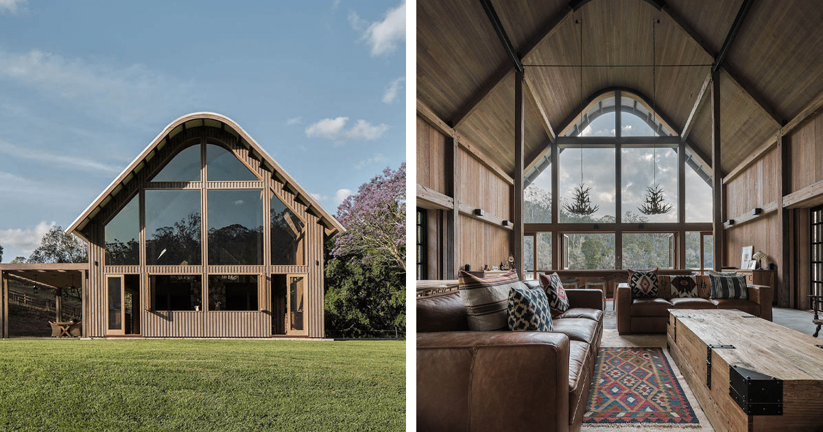 Australian Home “The Barn” Features High Ceilings and Beautiful Interiors
