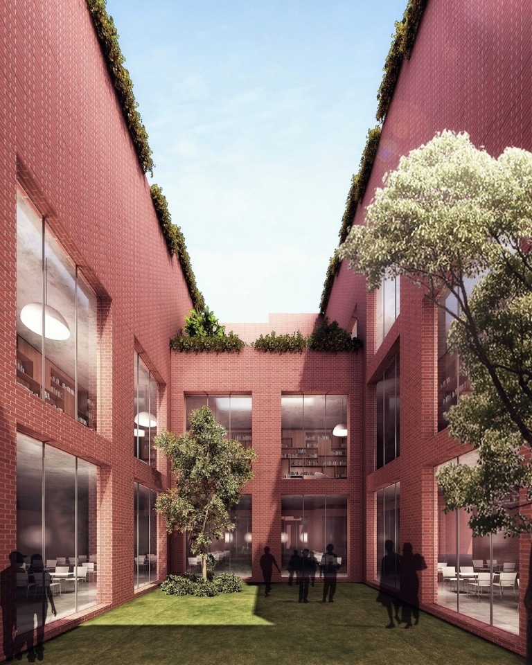 Architects Design University Building Featuring a Stepped Green Roof