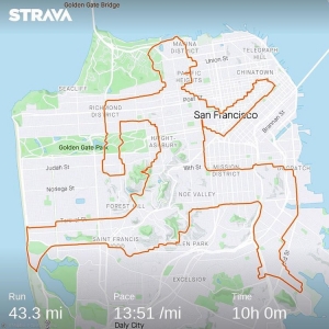 Runner Celebrates Lunar New Year With Strava Route in Shape of a Tiger